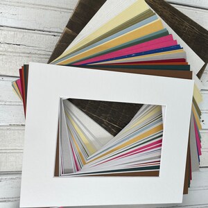 Lot of Matboards - Variety of Colors - 8x10 Matboard With Opening for ...