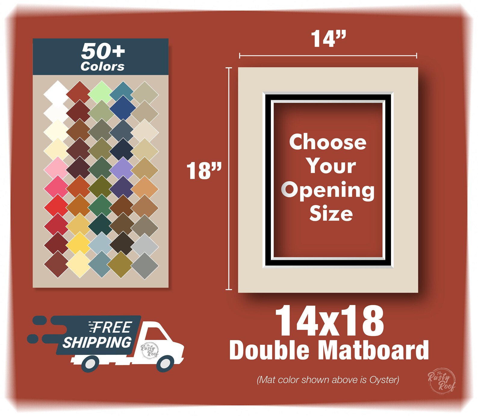 14x18 Premium Double Matboard Variety of Colors and Sizes - Etsy