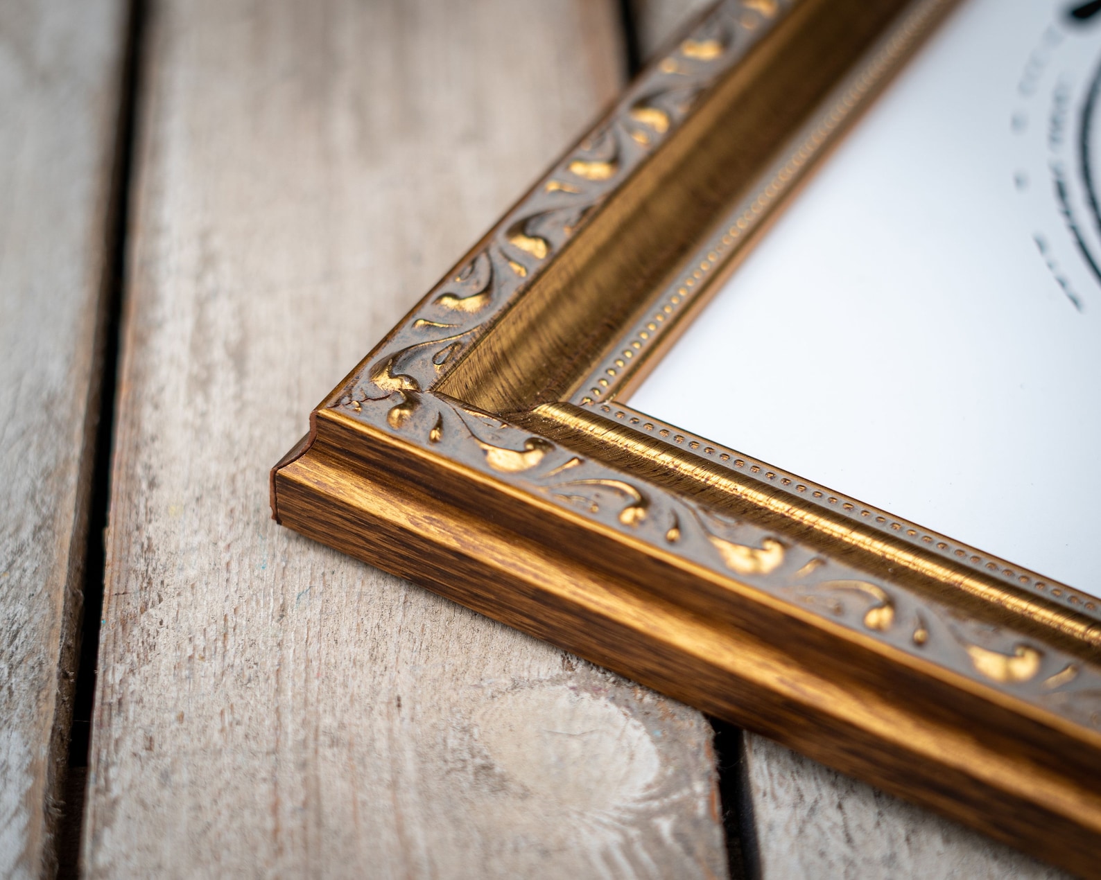 Scrolled Picture Frame Ornate Picture Frame Gold Picture - Etsy