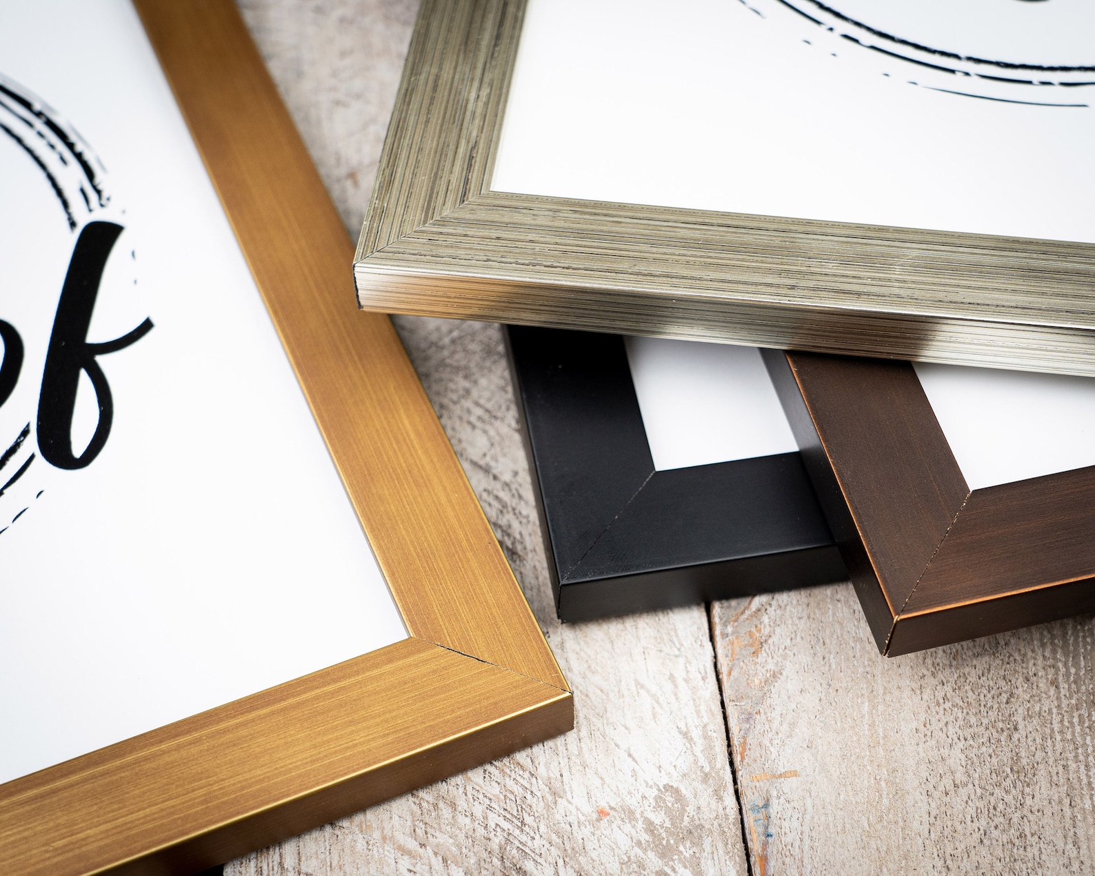 Narrow Modern Picture Frame Gold Bronze Black Silver - Etsy