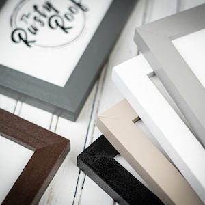 Anna Solid Color Picture Frame- Choose Size/color- Hardwood Frame ...