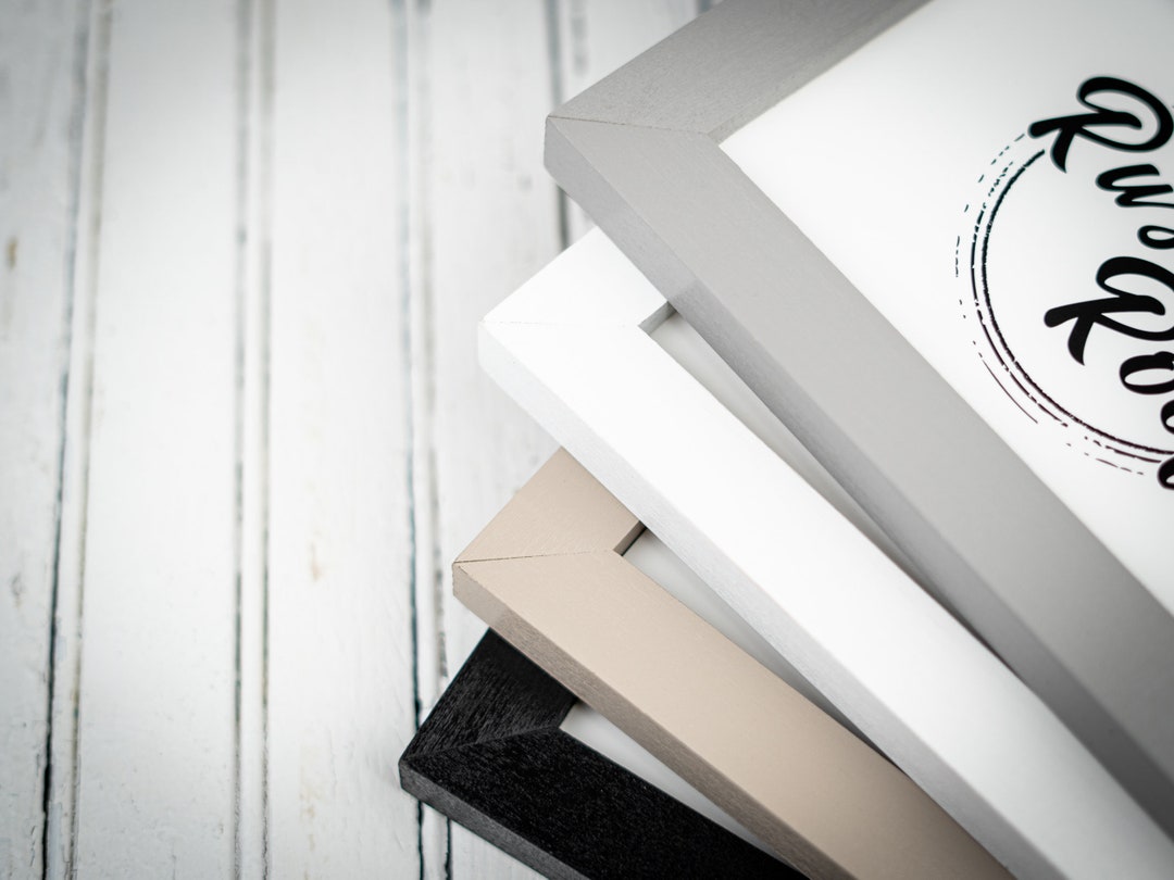 Anna Solid Color Frame- Choose Your Size/color- Narrow Frame - Handmade ...