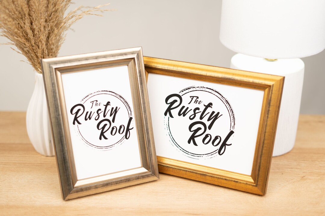 Beveled Brushed Gold Frame, Brushed Silver Picture Frame, Contemporary ...