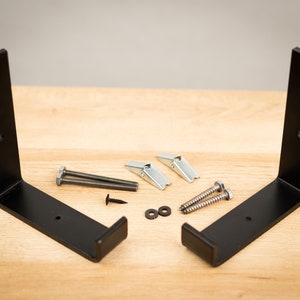 Heavy Duty Steel Brackets-industrial Open Shelf Set-iron Metal Shelving ...