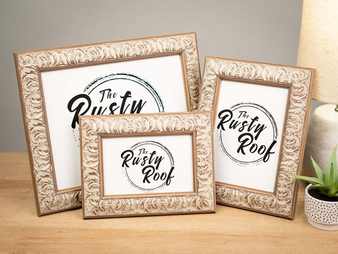 Ornate Whitewash Frame Elegant Wedding Photo Frame Handmade - Etsy