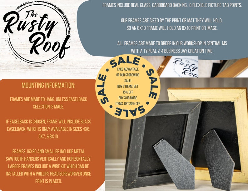 Narrow Modern Picture Frame Gold Bronze Black Silver - Etsy