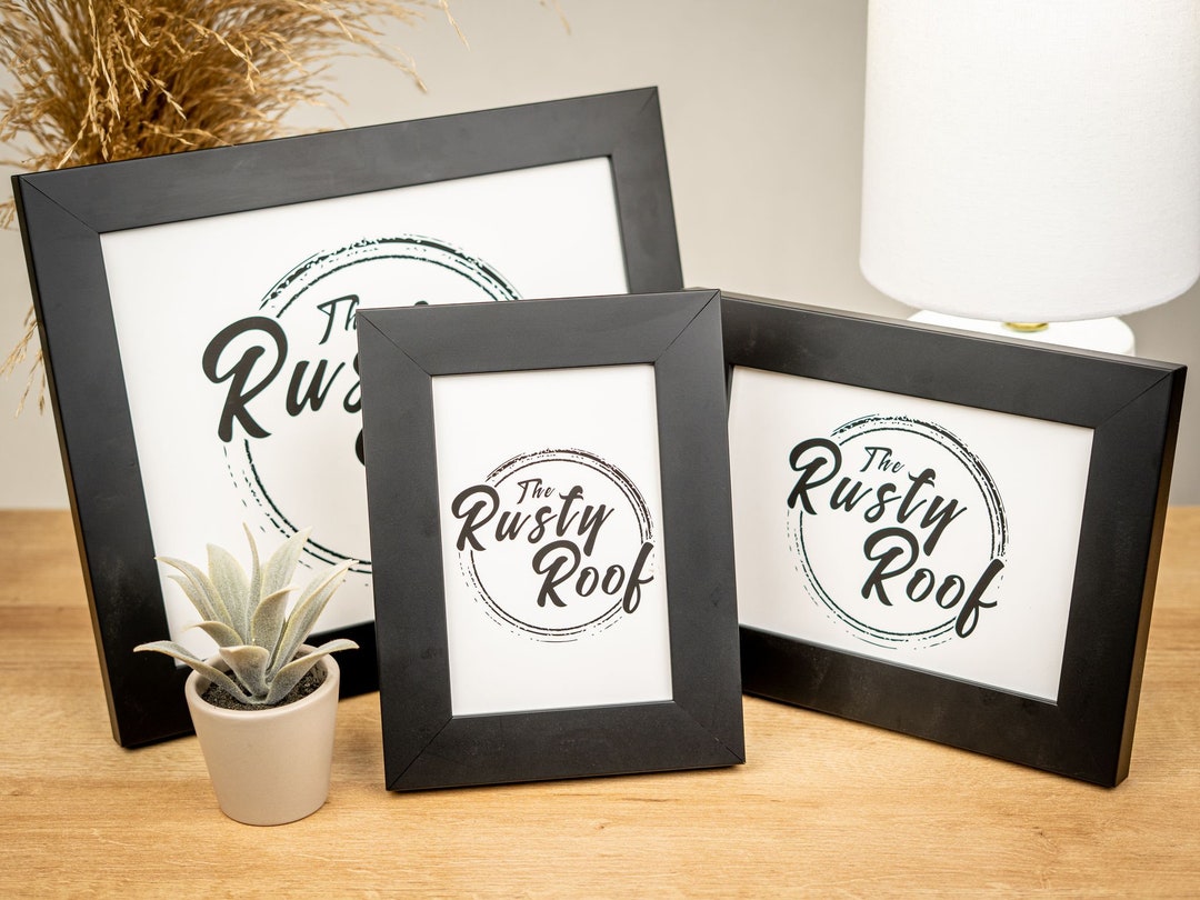 Satin Black Picture Frame, Black Frame, Ornate Tabletop Frame, 4x6, 5x7 ...