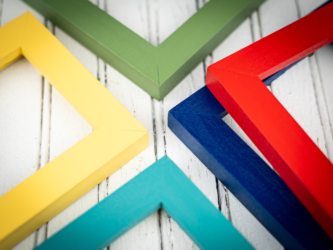 Anna Solid Color Frame- Choose Your Size/color- Narrow Frame - Handmade ...