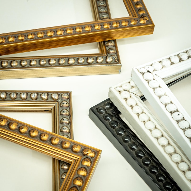 Gold Beaded Custom Frame - Etsy