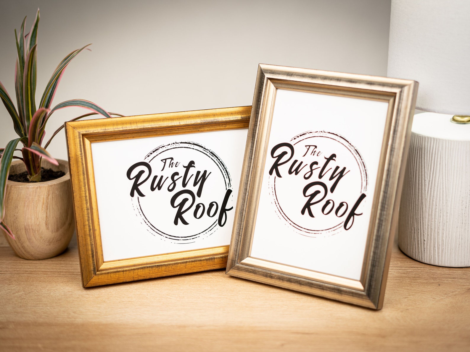 Beveled Brushed Gold Frame Brushed Silver Picture Frame - Etsy