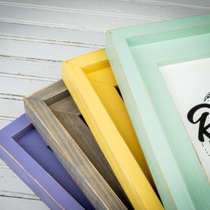 Farmhouse Distressed Frame, Burnt Orange, Rustic Picture Frame, Stacked ...