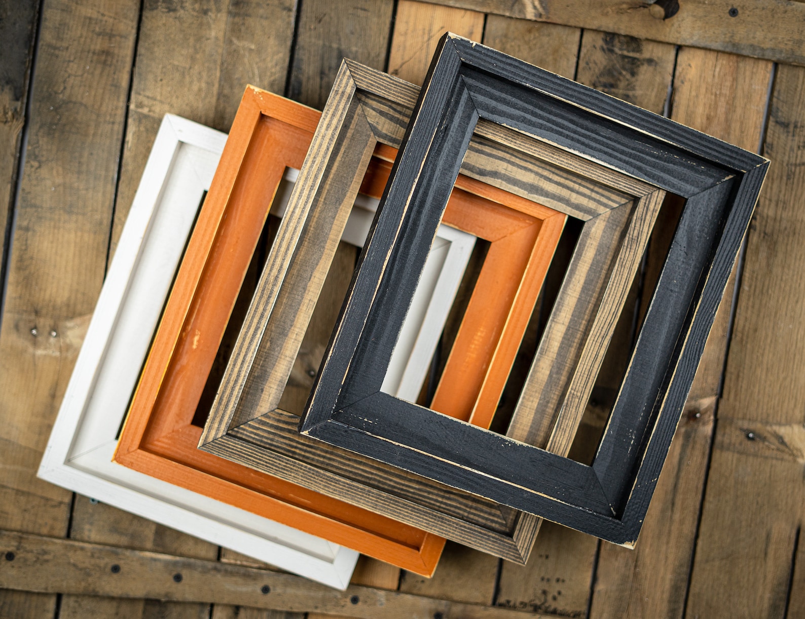 Distressed Farmhouse Stacked Frame 8x10 Frame Rustic Picture - Etsy