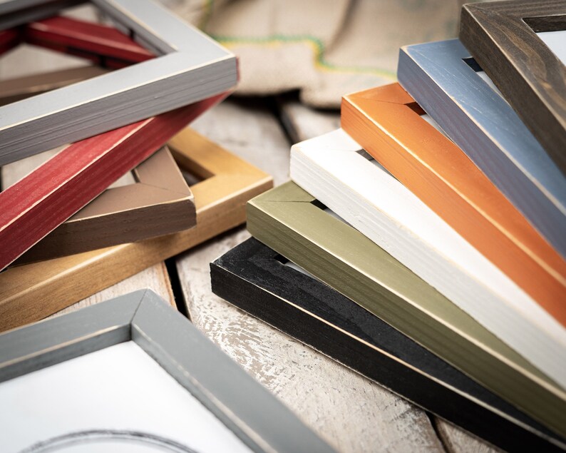 Distressed Emily Frame Wood Picture Frames Picture Frames - Etsy