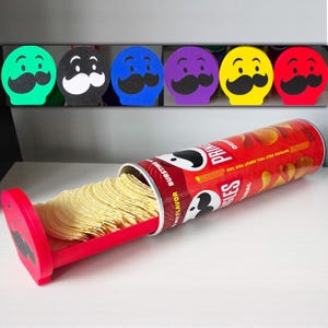 Pringles Can Holder – Chip Dispenser Tray Sleeve for Snack Storage ...