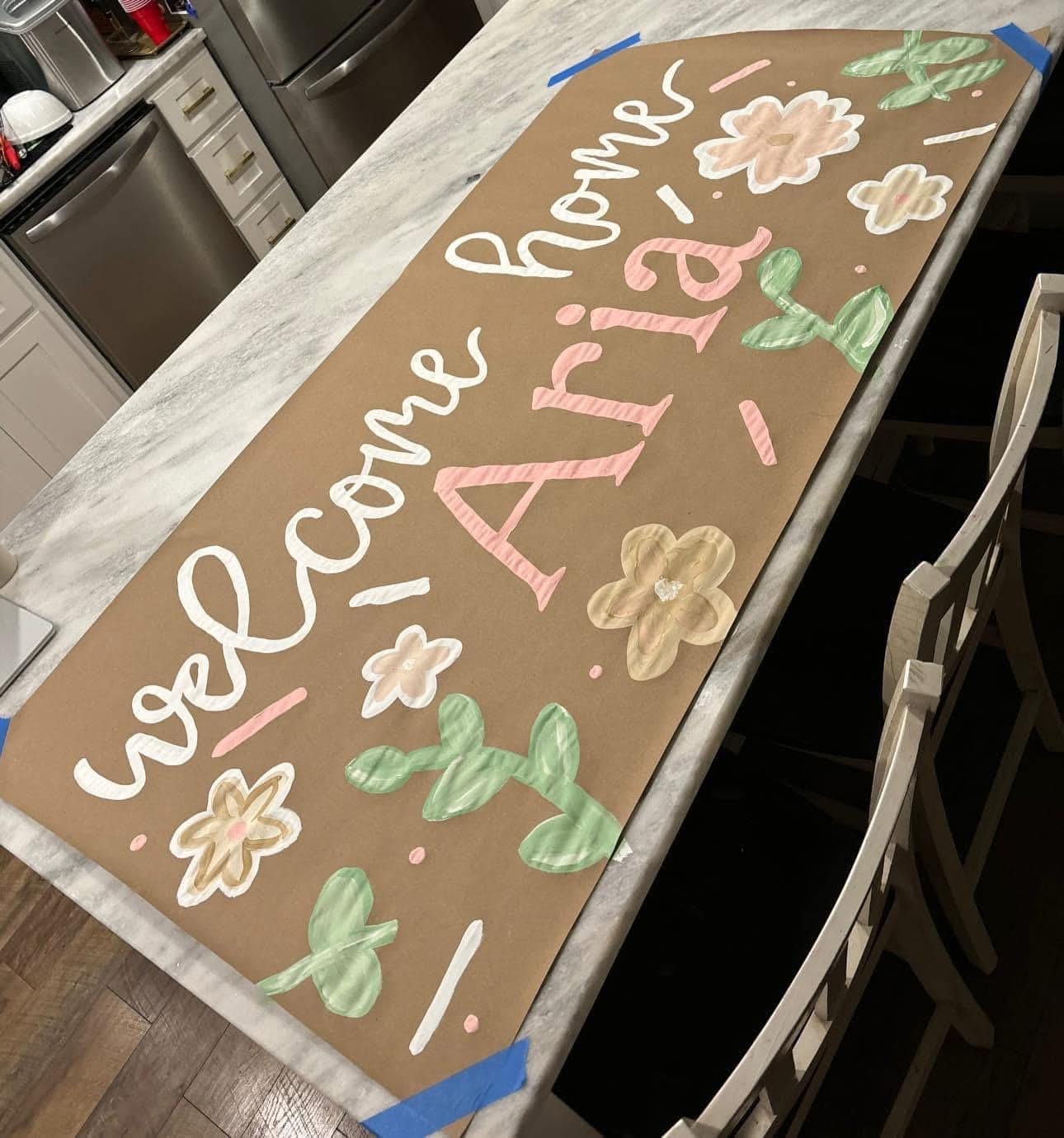 Hand Painted Banner - Etsy