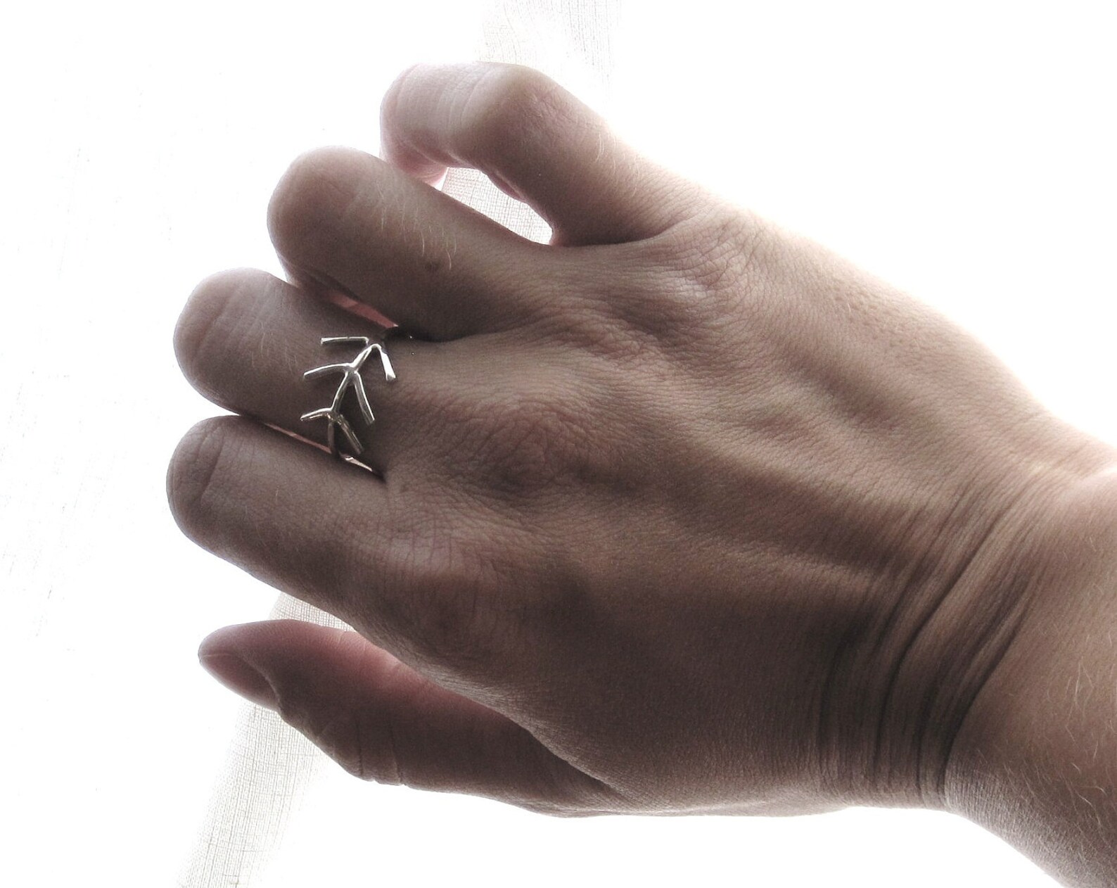 Arrow End Ring Sterling Silver Made to Order - Etsy