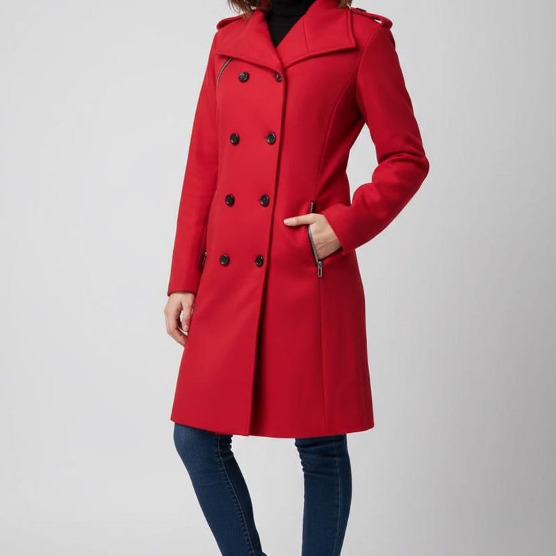 Wool Red Coat Men Vintage - Etsy