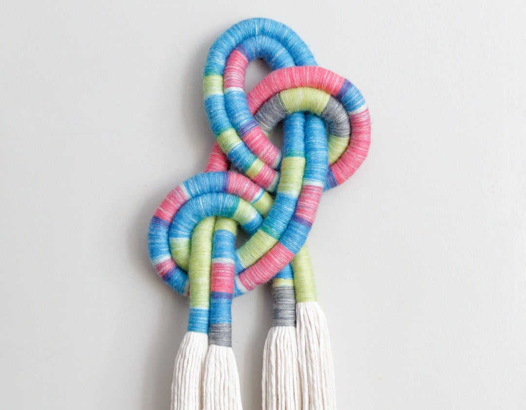 Pastel Pop Loop-de-loop Fiber Art Wall Hanging - Etsy
