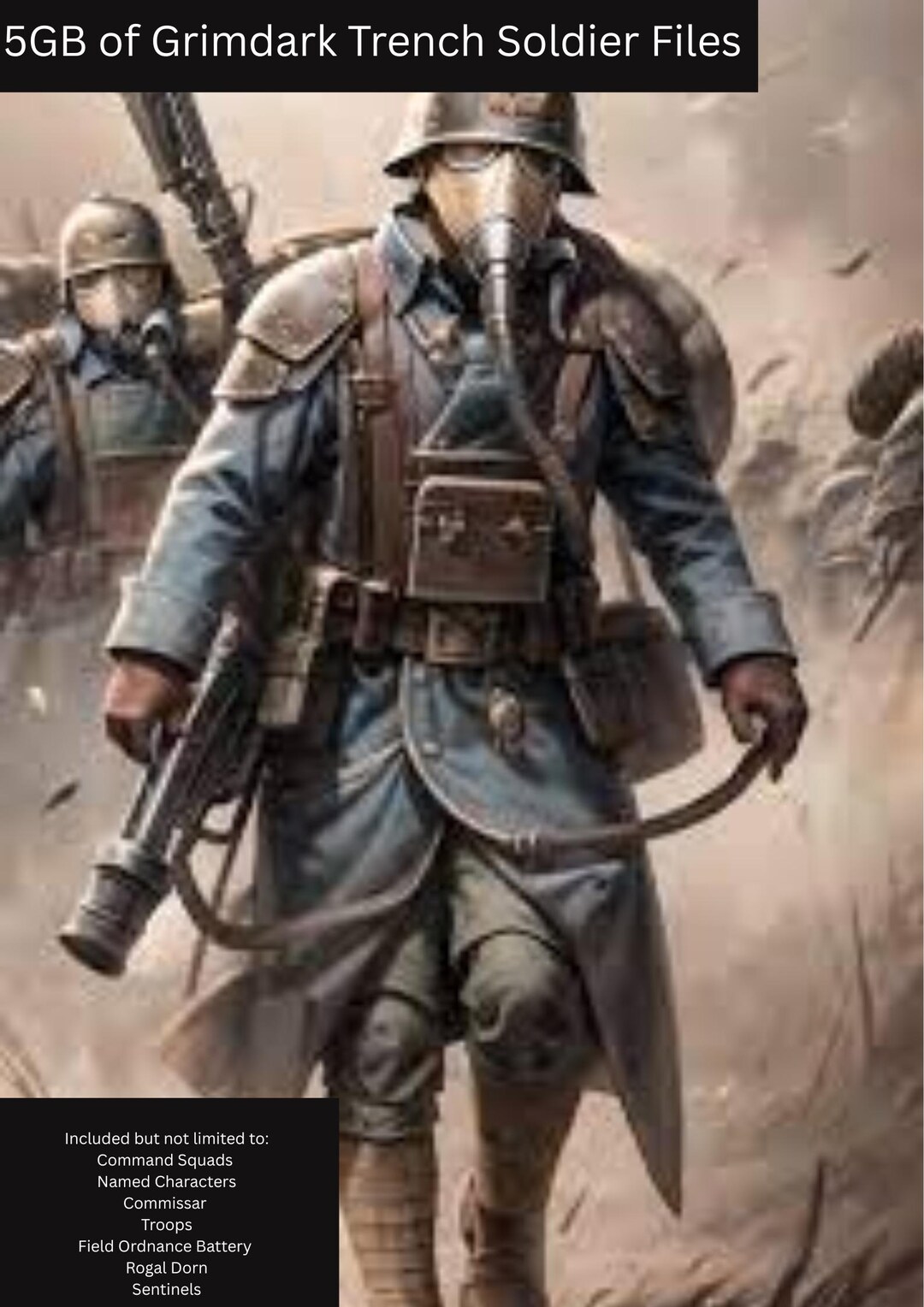 Grimdark Trench Guard STL Files | 3D Printable Trench Warfare ...