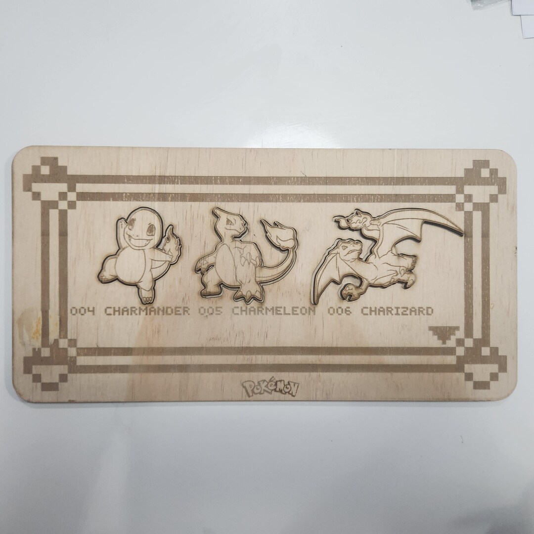 Digital File – Charmander Evolution Display | Charmander Charmeleon ...