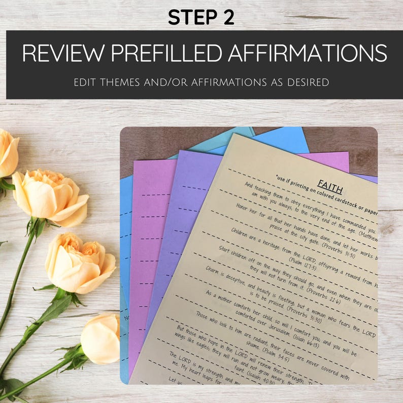 DIY Mom Affirmations Jar, Color Coded Affirmation Jar, Digital Download ...
