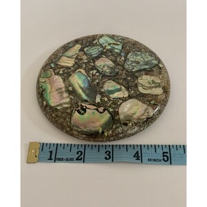 Vintage Abalone Shell Trivet Lucite Hot Plate - Etsy