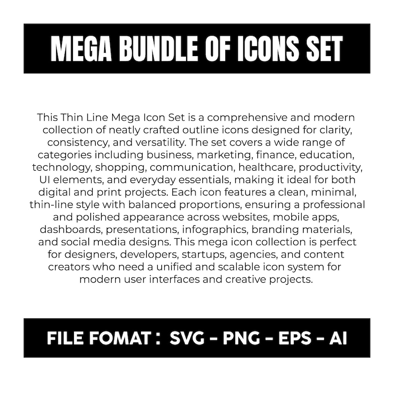 Mega Bundle of Icons Svg Png Pdf, Icons Svg Png Pdf, All Types of Icons ...