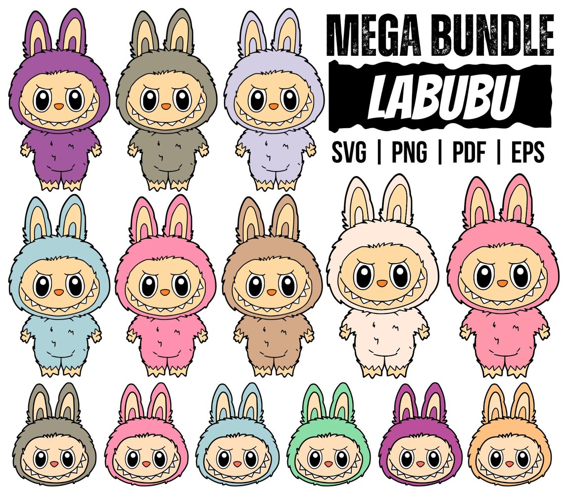 Labubu Designs SVG, Labubu Png, Labubuu Sublimation, T-Shirt Design ...