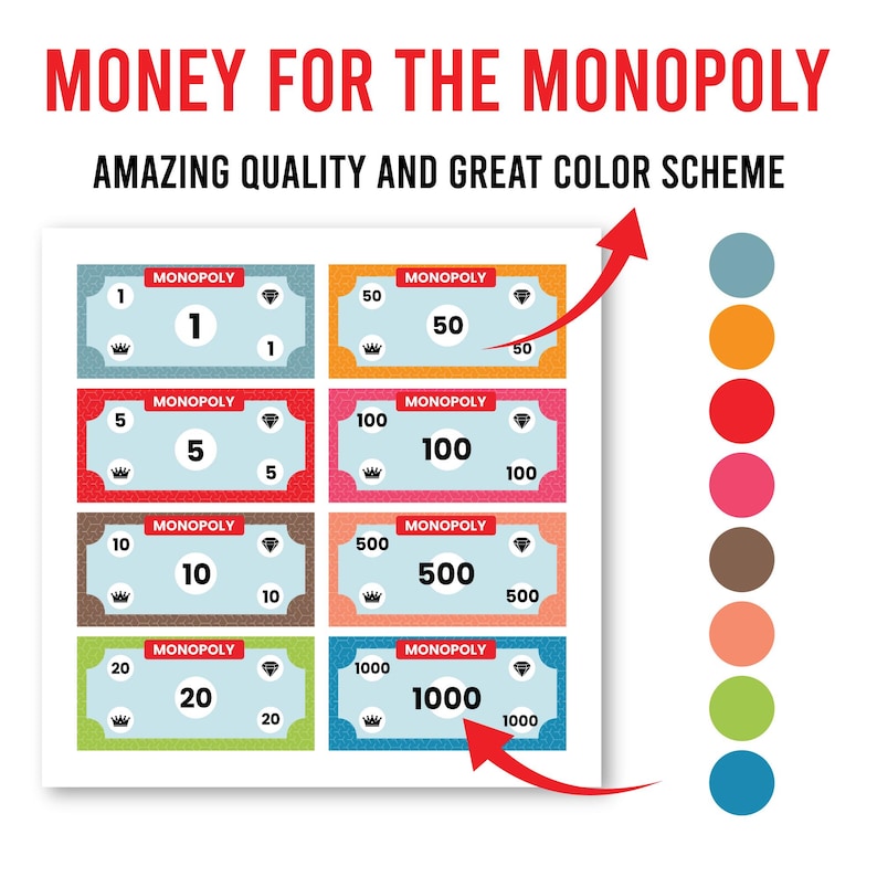 Monopoly Canva Editable Template, Blank Monopoly Board Template ...