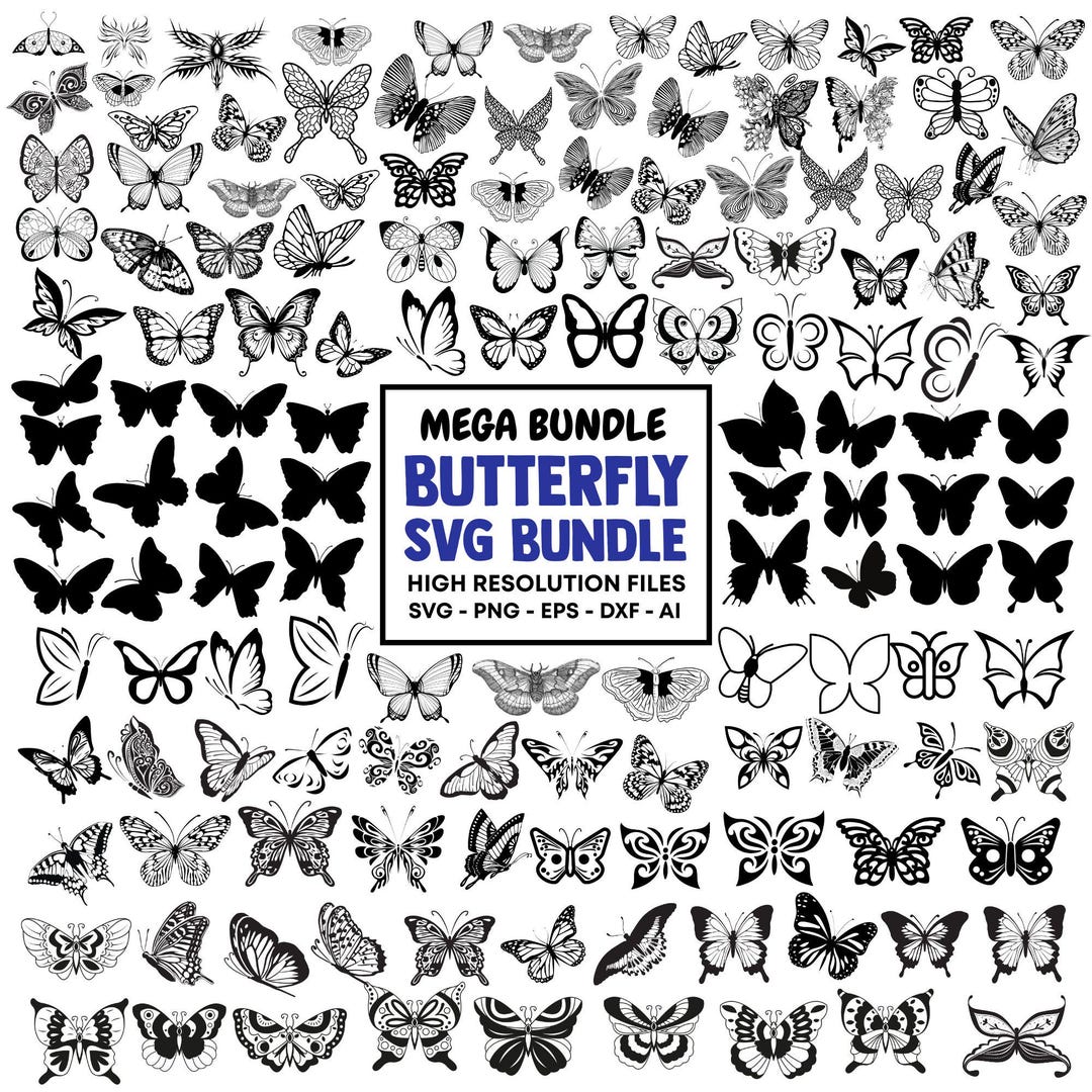 Butterfly SVG Bundle, Butterfly Cut Files, Butterfly SVG Files for ...