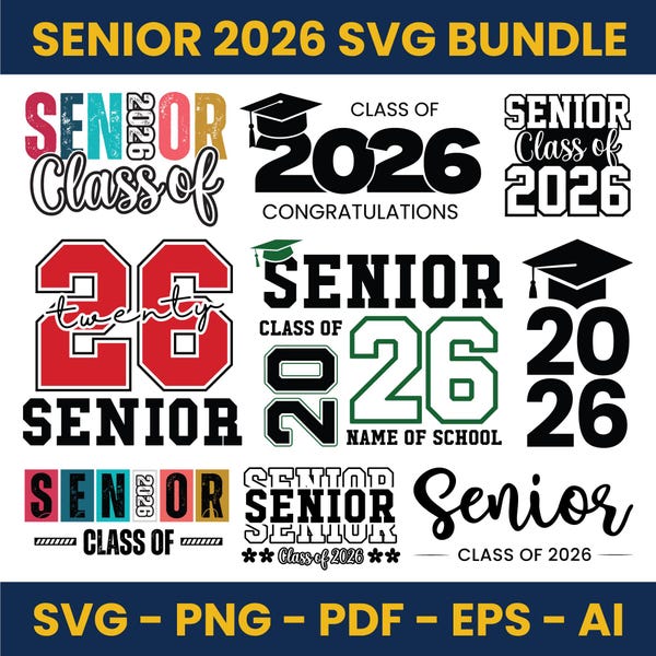 Class of 2026 Logo Designs - Etsy
