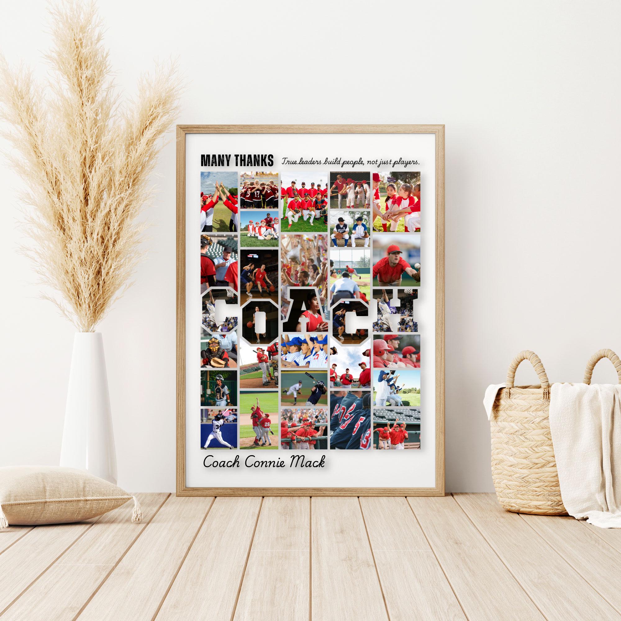 Coach Photo Collage Canva Frame Template,customizable Memory Collage ...