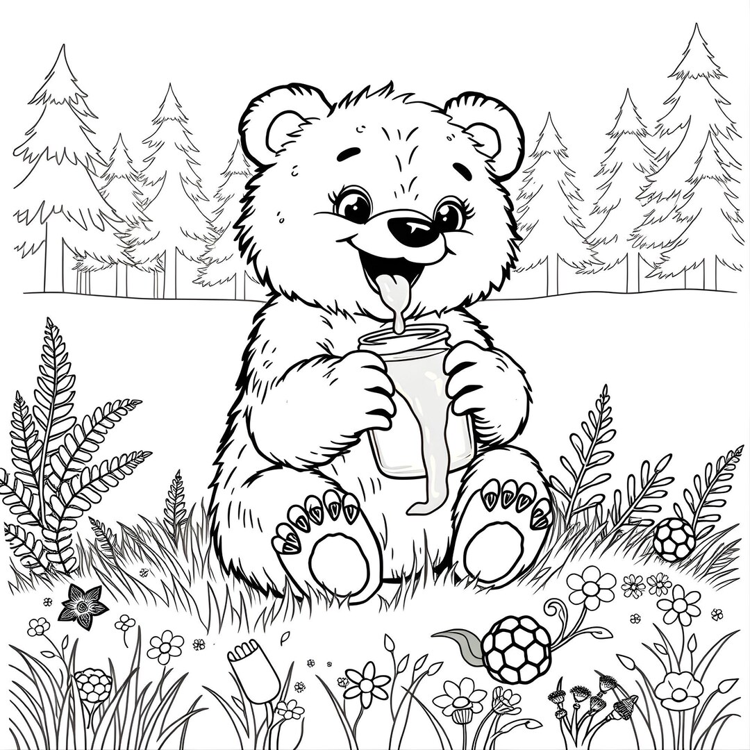 Animal Coloring Pages for Kids Printable | Easy Coloring Book for ...