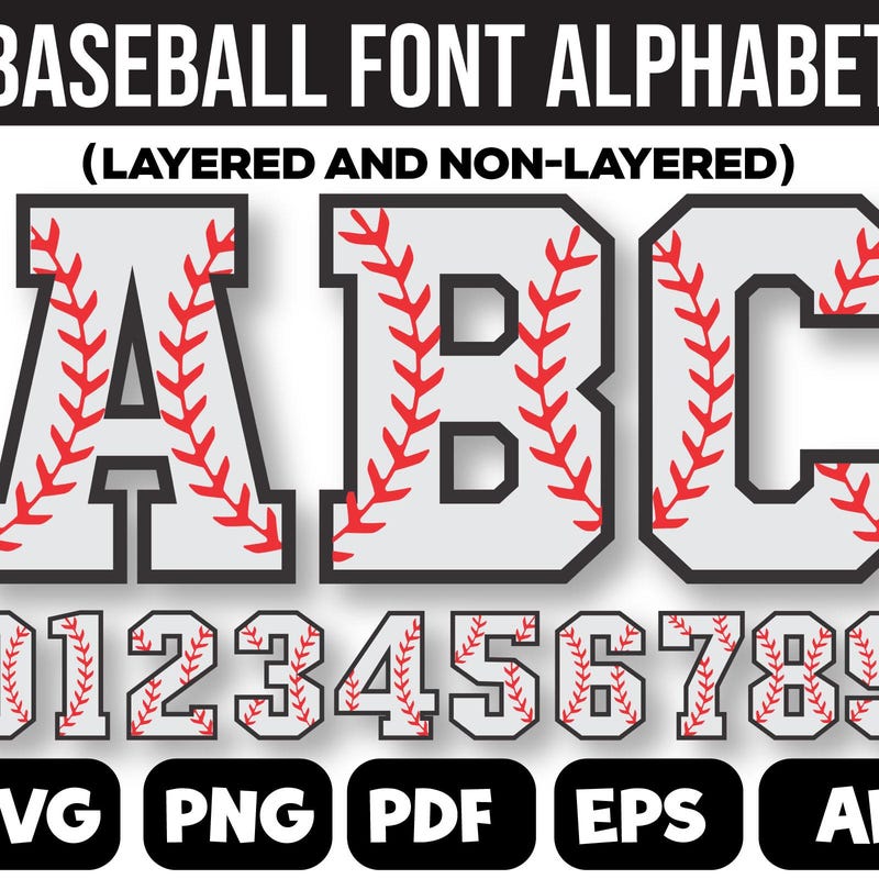 Baseball Letters - Etsy