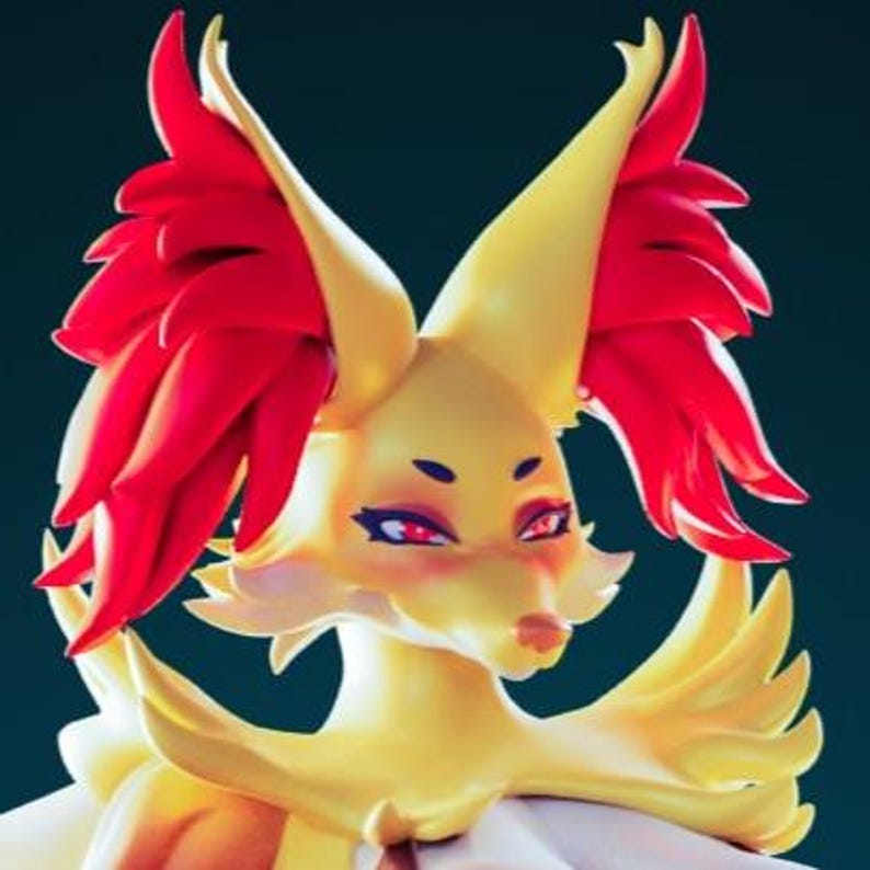 Or-dell Foxy Lady Fanart | 3D Printed Resin Figurine | Collectible ...