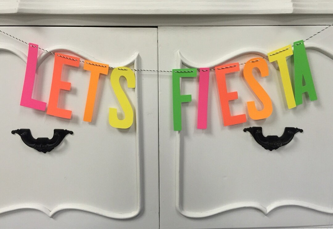 Lets Fiesta Banner - Etsy