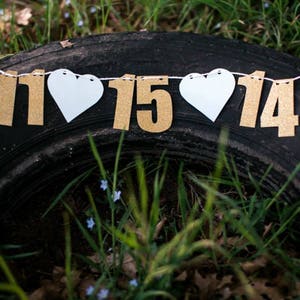 Custom Wedding Date Banner - Etsy
