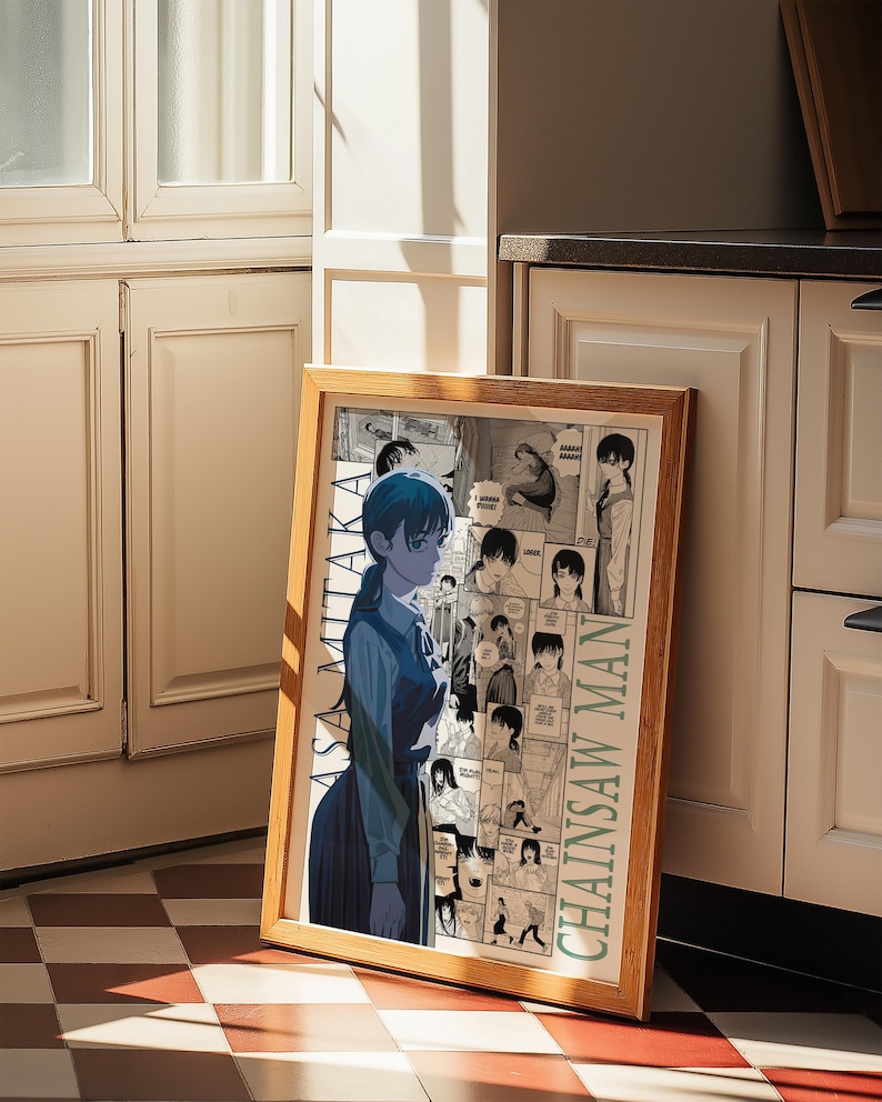 Chainsaw Man Asa Mitaka Digital Print, CSM Manga Panel Wall Art, Anime ...