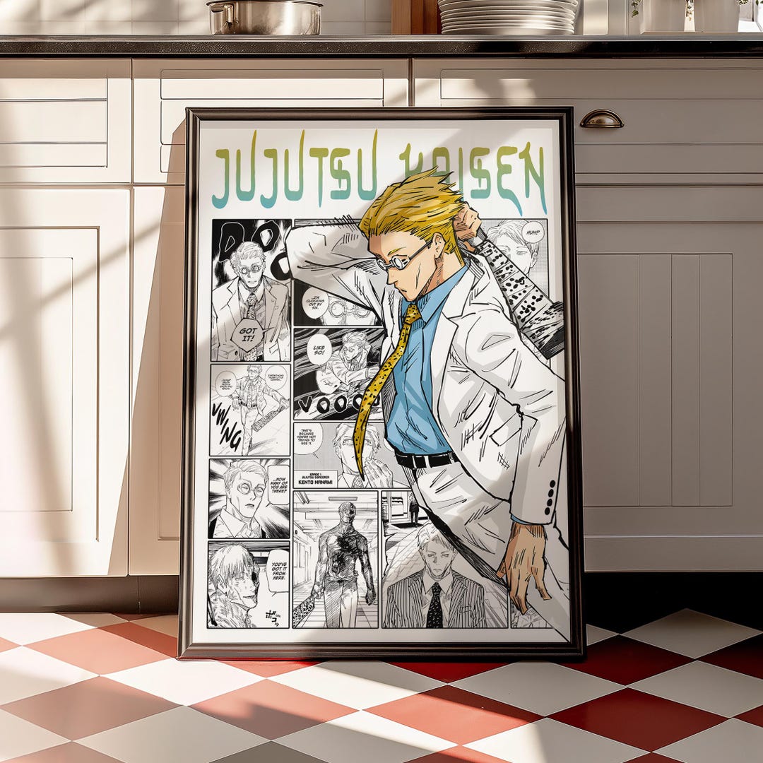 Jujutsu Kaisen Nanami Poster Matte, Nanami Kento Character Print, Manga ...