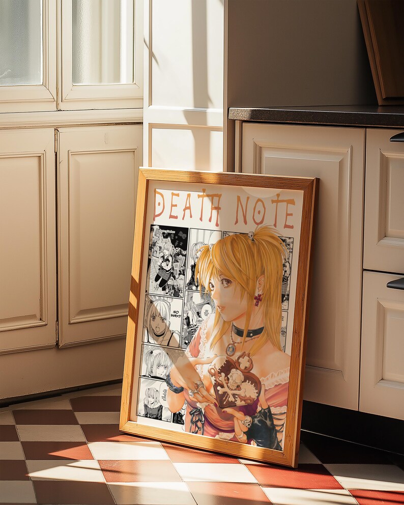 Death Note Misa Poster Matte, Misa Amane Character Print, Manga Room ...
