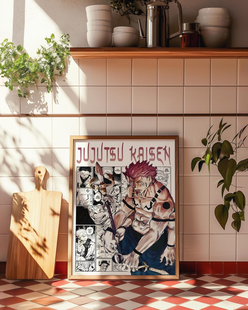 Jujutsu Kaisen Sukuna Poster Matte, Ryomen Sukuna Character Print ...