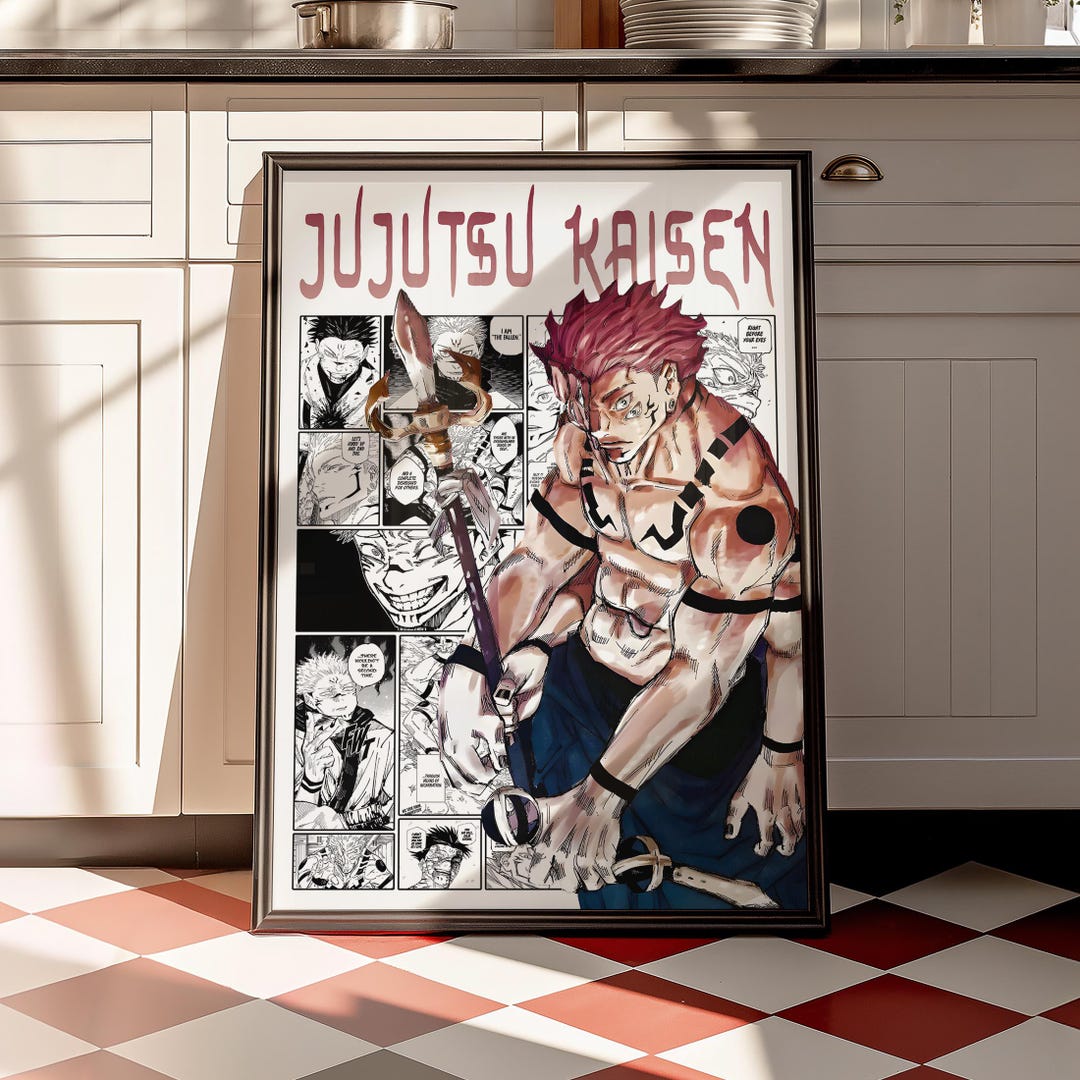 Jujutsu Kaisen Sukuna Poster Matte, Ryomen Sukuna Character Print ...