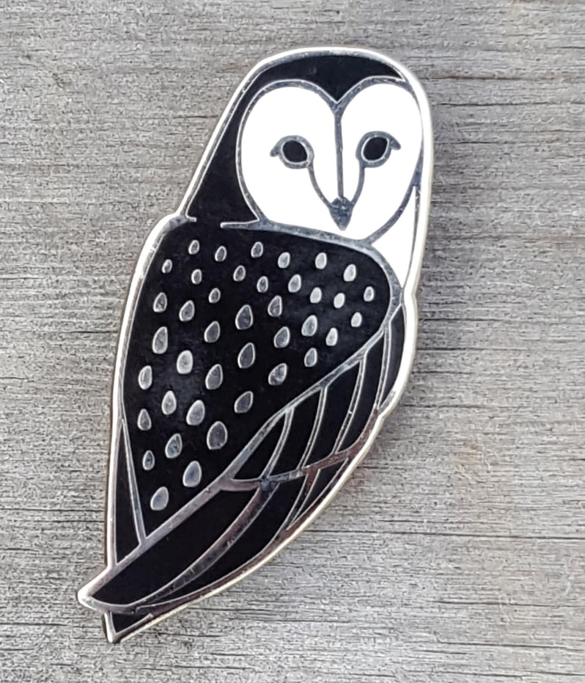 Barn Owl Lapel Pin - Etsy