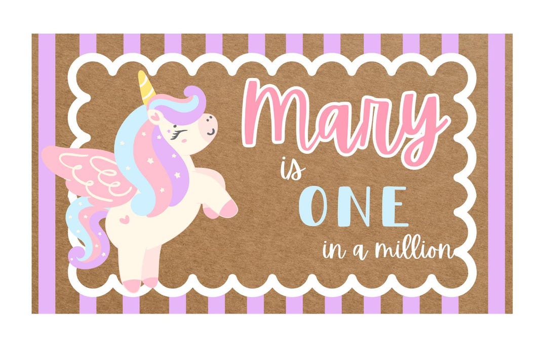 One in a Million Birthday Banner | Customized First Birthday Banner ...
