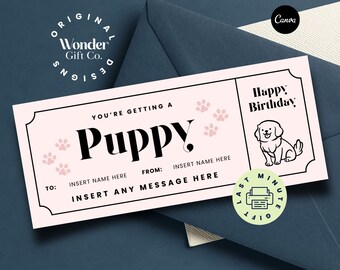 Editable New Pet Coupon Template, Custom New Animal Ticket Template ...