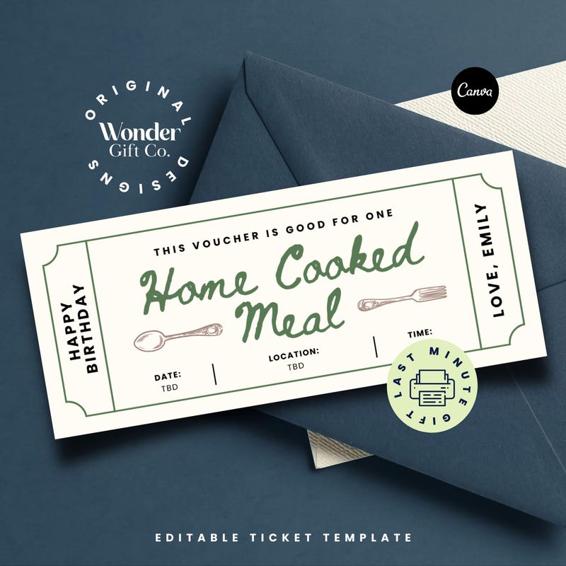 Printable Meal Cards - Etsy