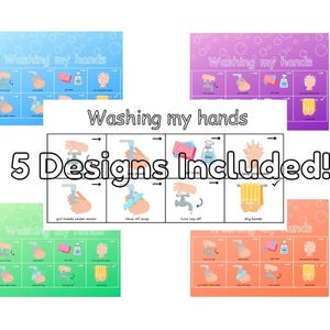 Step by Step Visual Schedule - Washing Hands - Basic Print to Assist ...