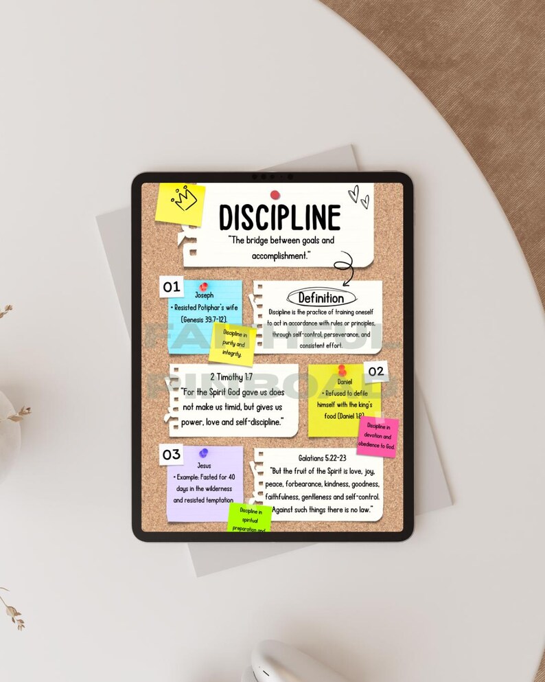 Biblical Discipline Printable: Examples and Reflections for Spiritual ...