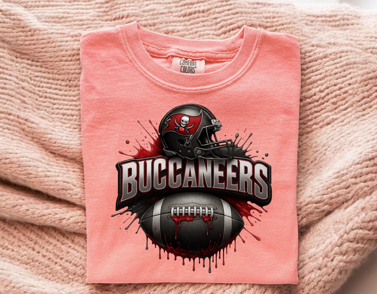 Red Black Football Helmet DTF Transfer, Splash Bucca Helmet Ball Team ...