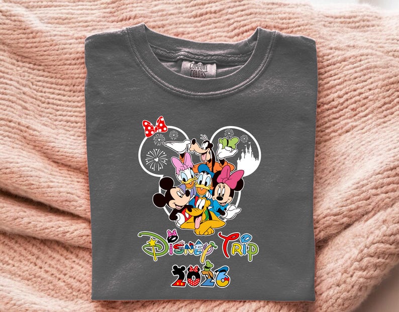 Disney Trip 2026 DTF Transfer – Mickey Mouse & Friends Family Vacation ...